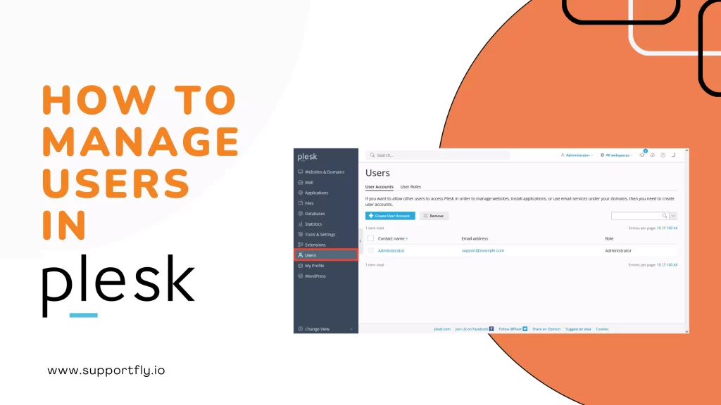 How to Manage Users in Plesk?