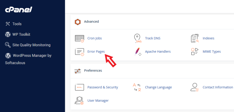 How to Create Custom Error Pages in cPanel