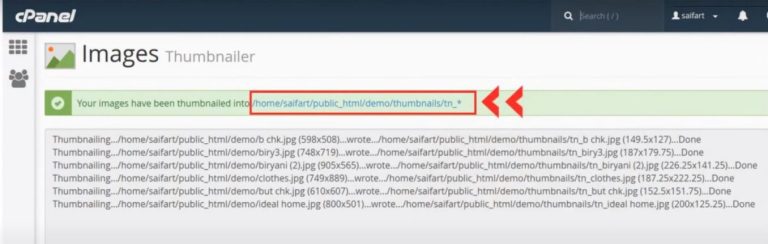 How To Create A Thumbnail Image Using cPanel