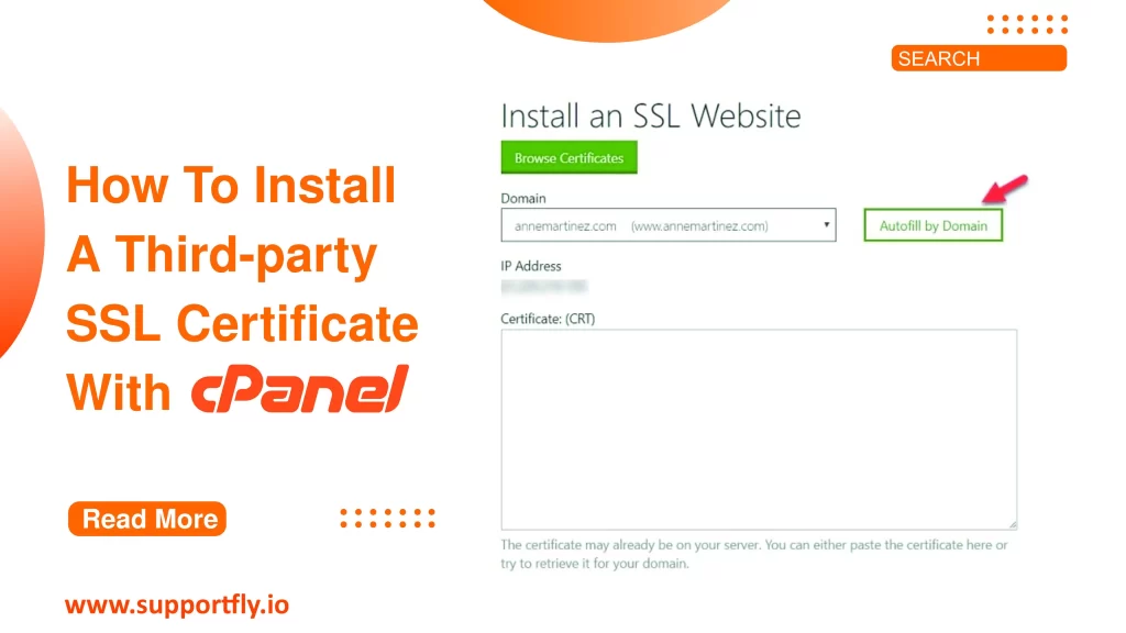 How to install a third-party SSL certificate with cPanel